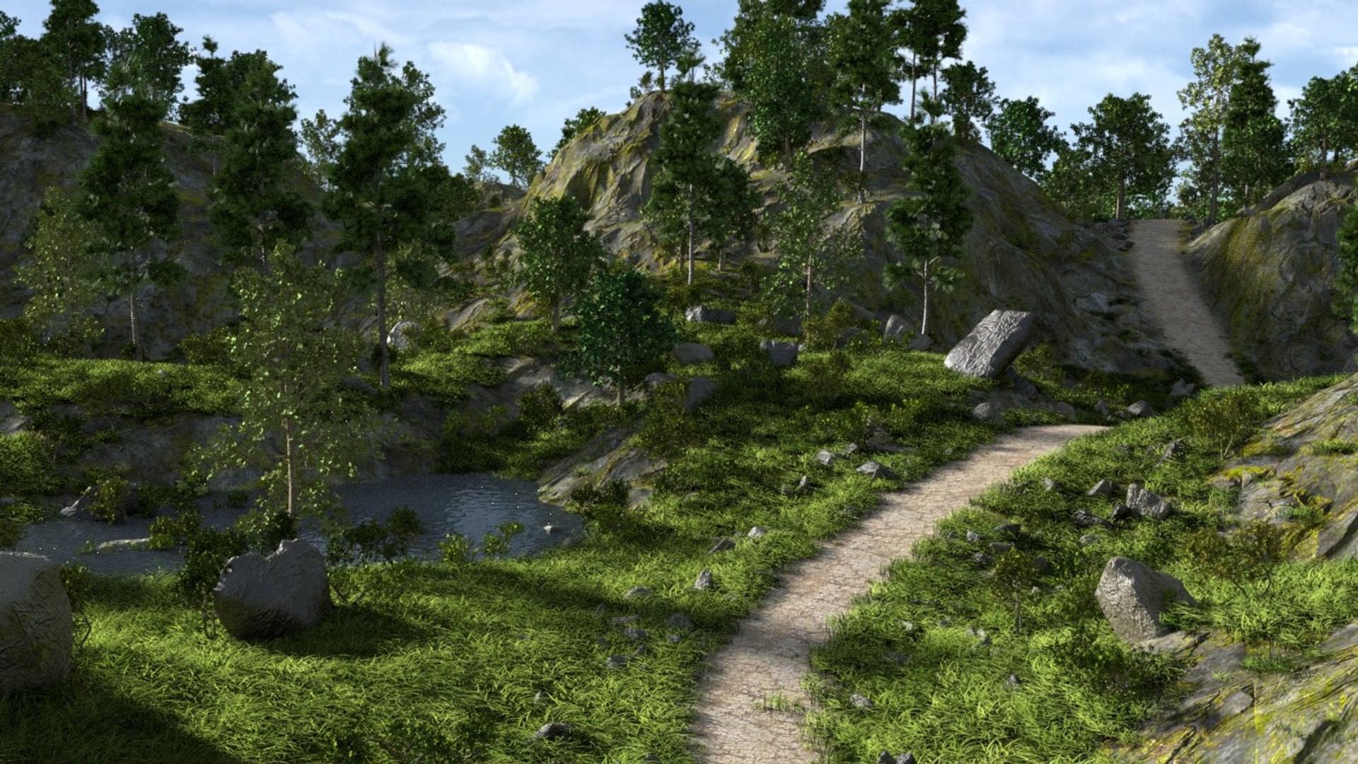 3D Rough Path - TurboSquid 1259125