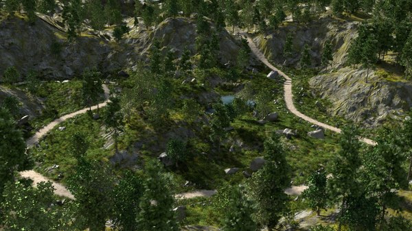 3D rough path - TurboSquid 1259125