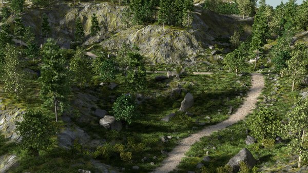 3D rough path - TurboSquid 1259125