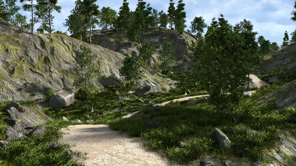 3D rough path - TurboSquid 1259125