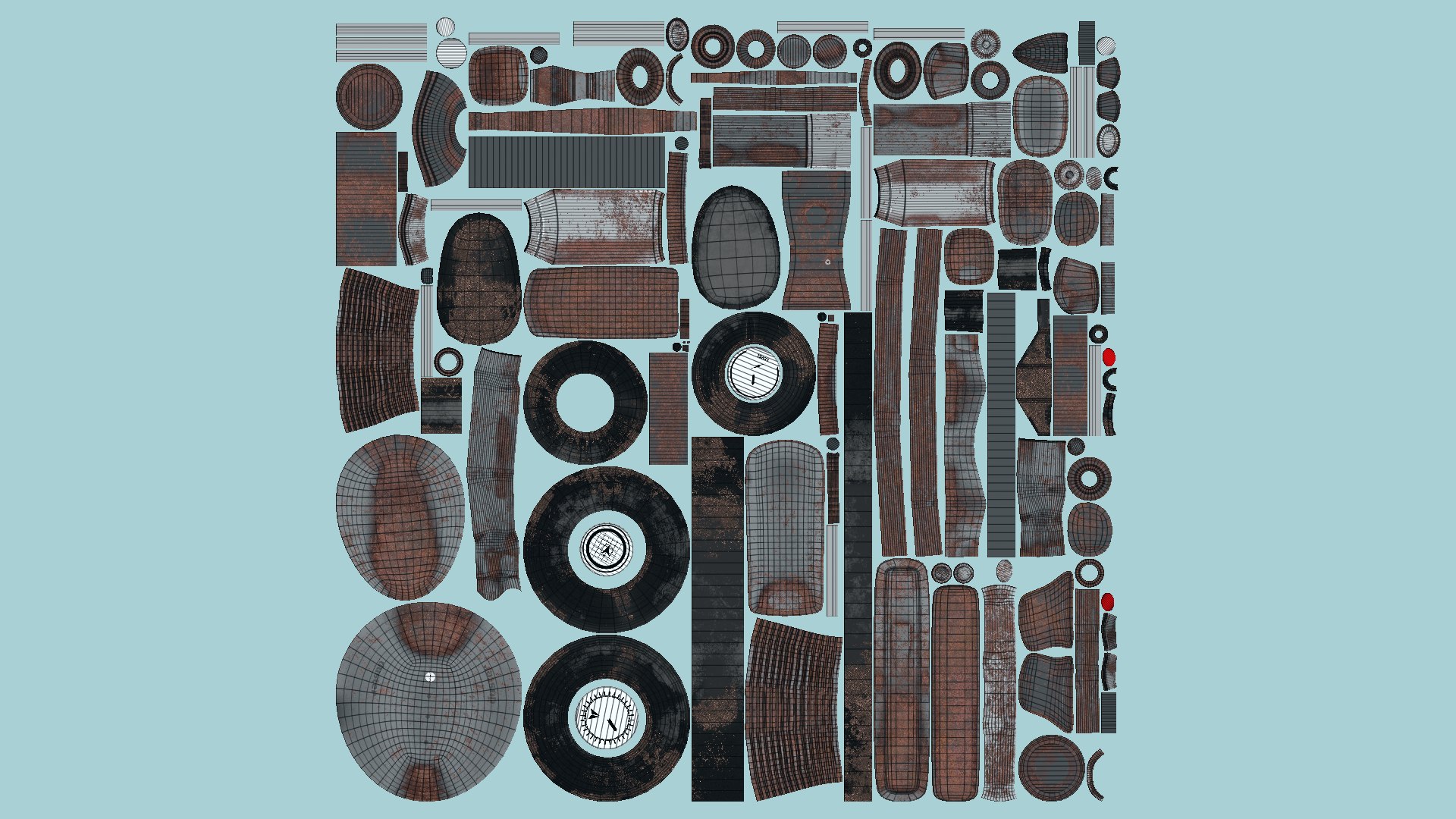 Motorcycle Cartoon A20 Rust - Custom Vehicle Design Model - TurboSquid ...