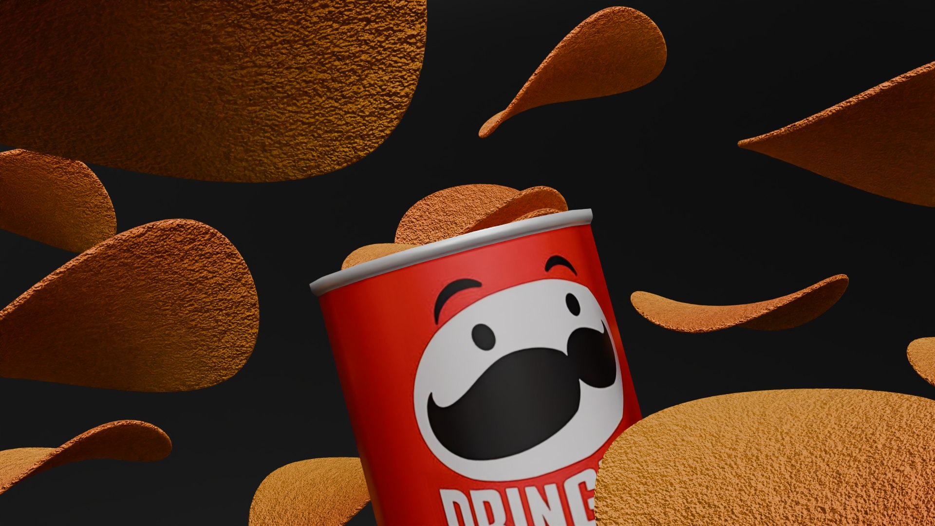 PRINGLES CHIPS BOX 3D MODEL Model - TurboSquid 2233526