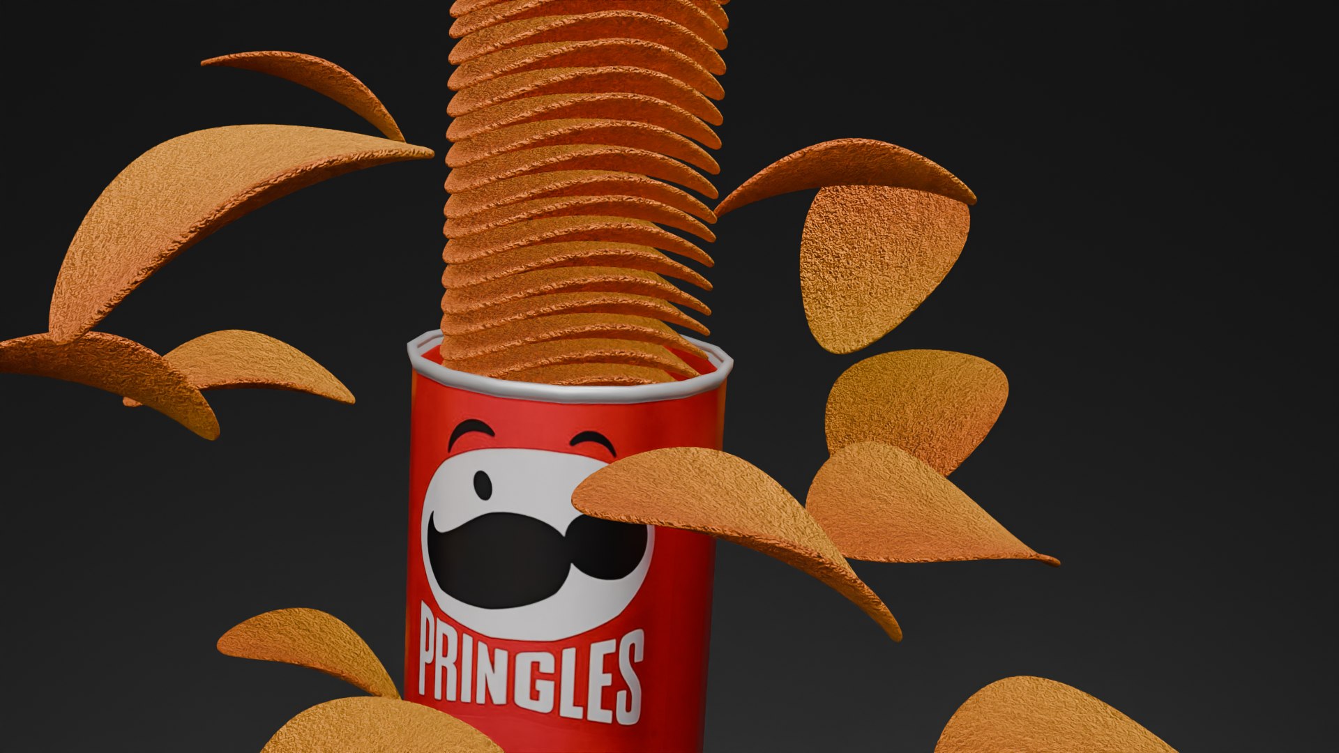 PRINGLES CHIPS BOX 3D MODEL Model - TurboSquid 2233526