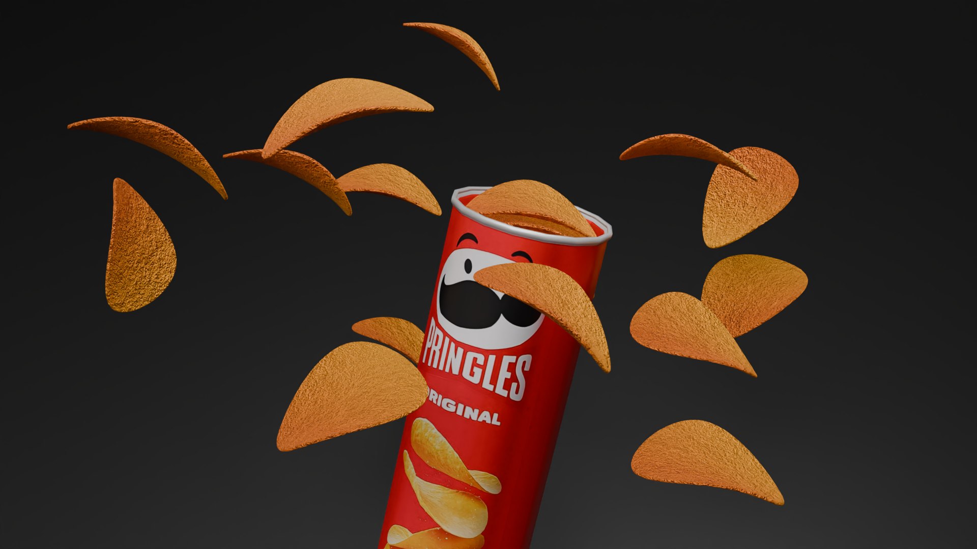 PRINGLES CHIPS BOX 3D MODEL Model - TurboSquid 2233526