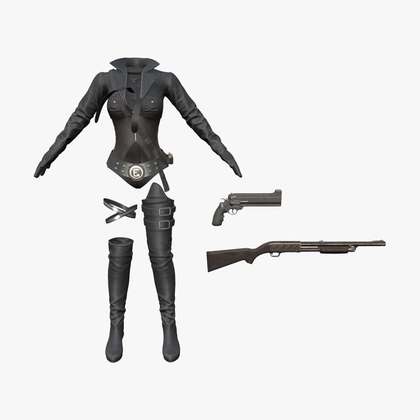 사이버 경찰 전체 복장 3D 모델 - TurboSquid 1980993