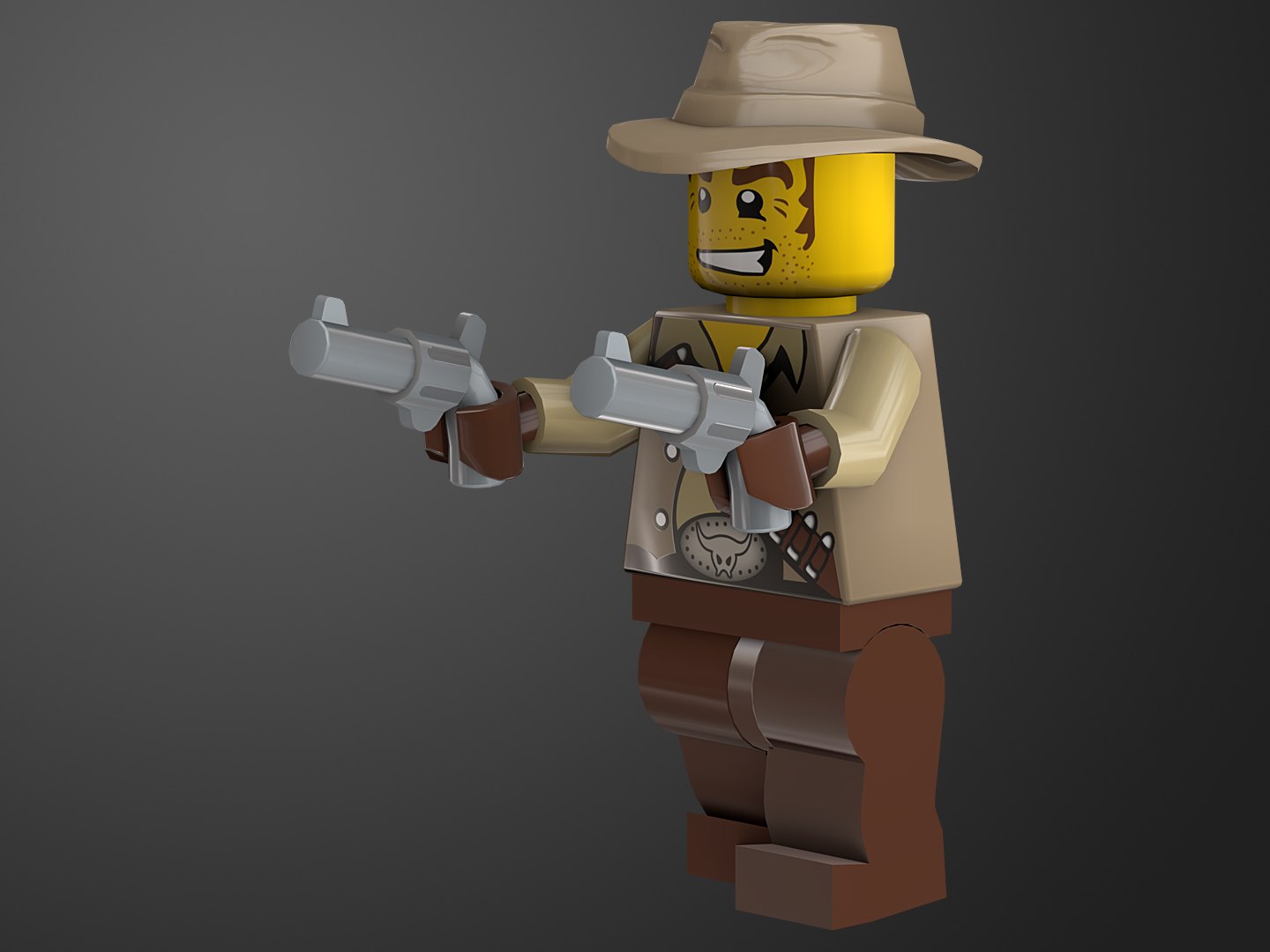 Rigged Ready Cowboy Lego Character 3D Model - TurboSquid 1444002