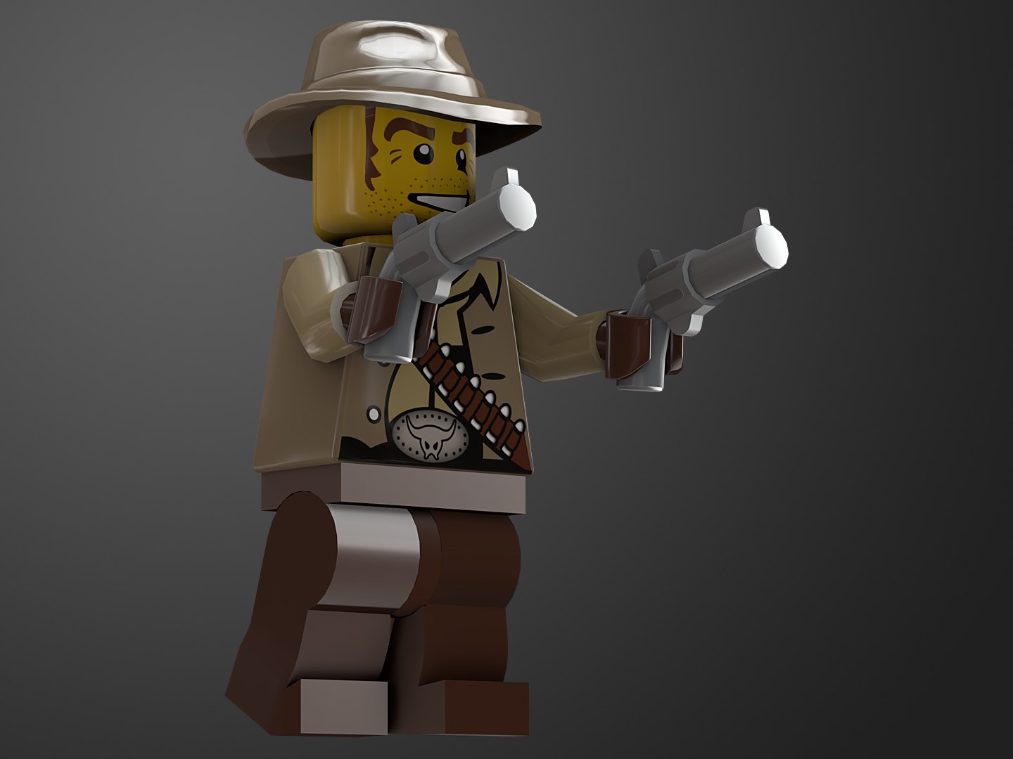Rigged Ready Cowboy Lego Character 3D Model - TurboSquid 1444002