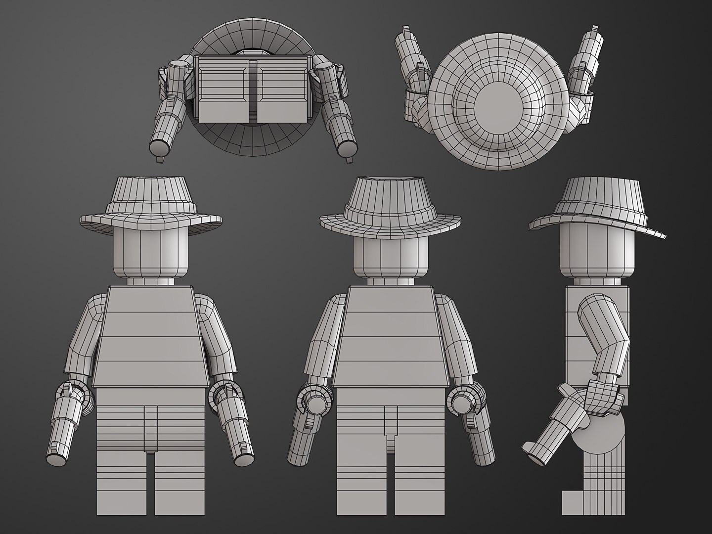 Rigged Ready Cowboy Lego Character 3D Model - TurboSquid 1444002