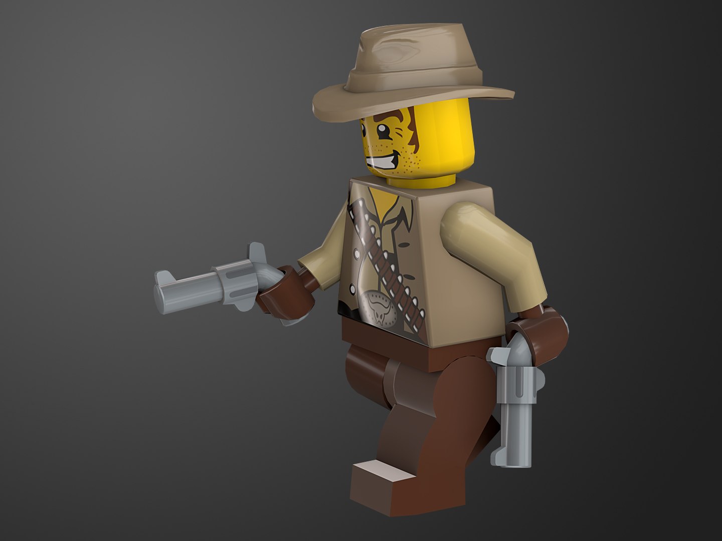Rigged Ready Cowboy Lego Character 3D Model - TurboSquid 1444002