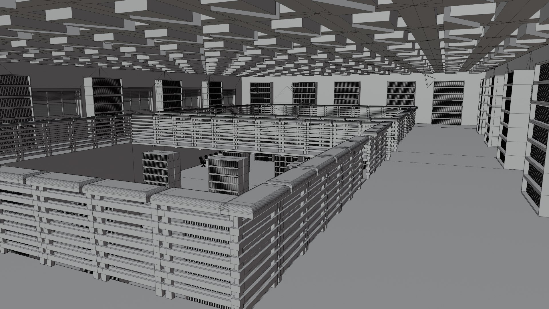 3D Library Interior - Bookstore Model - TurboSquid 2160962