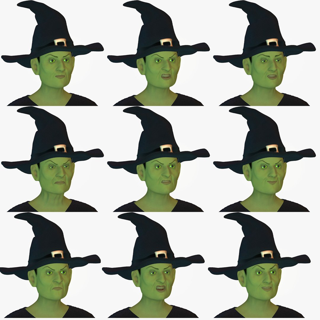 3d Female Character Witch Model