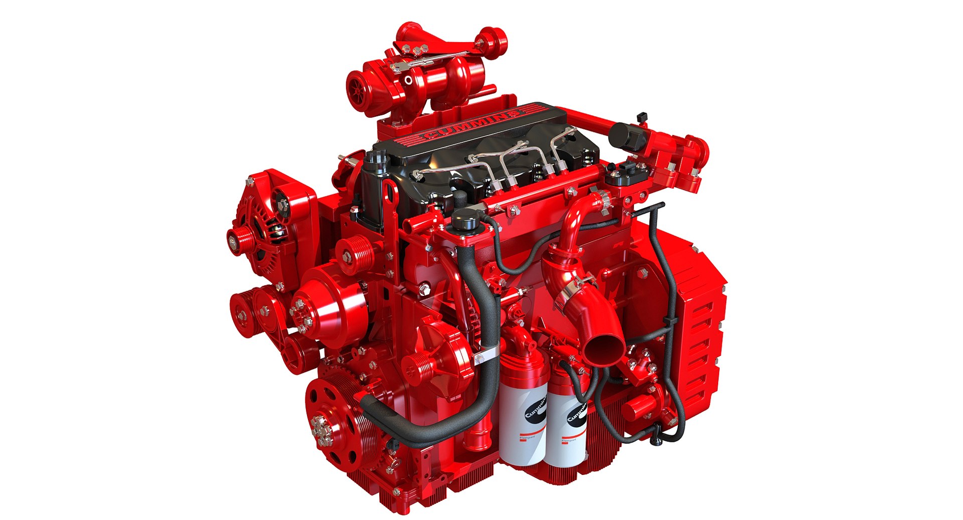 3d Model Cummins Engine Off-highway Agriculture