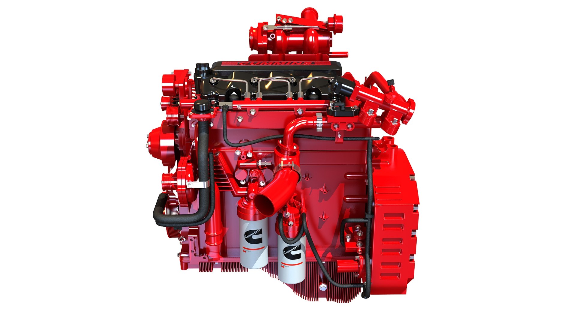 3d Model Cummins Engine Off-highway Agriculture