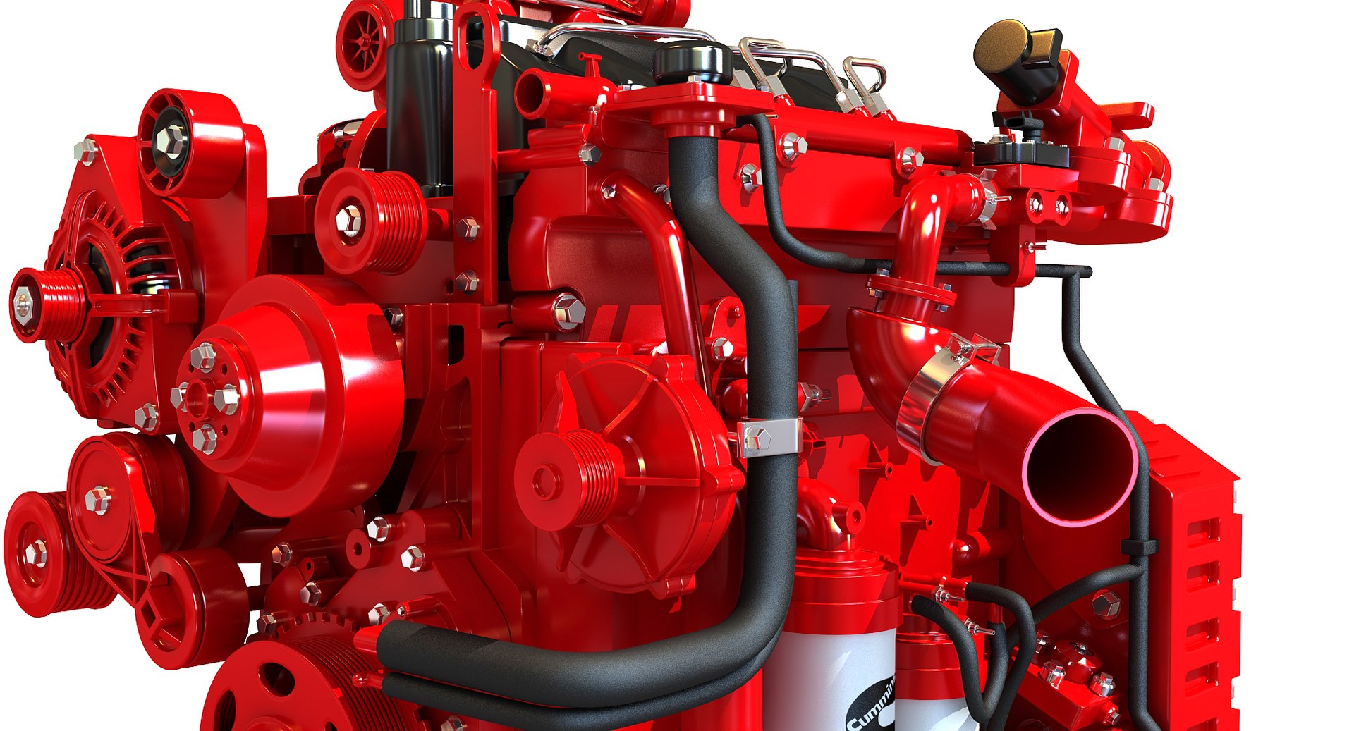 3d Model Cummins Engine Off-highway Agriculture