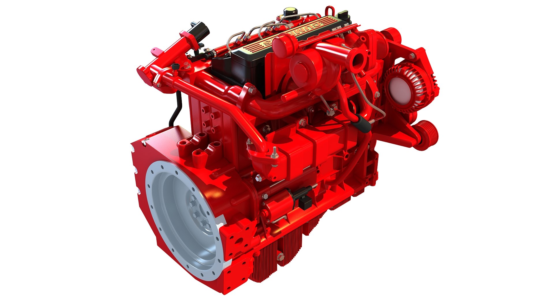 3d Model Cummins Engine Off-highway Agriculture