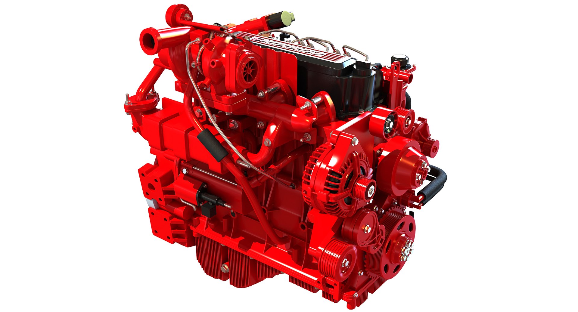 3d Model Cummins Engine Off-highway Agriculture