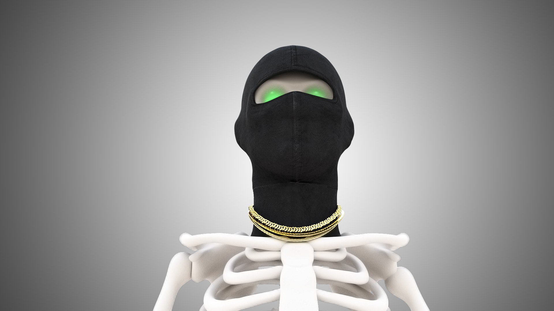 3D Skeleton 3D Model Gold Chain - TurboSquid 1958333
