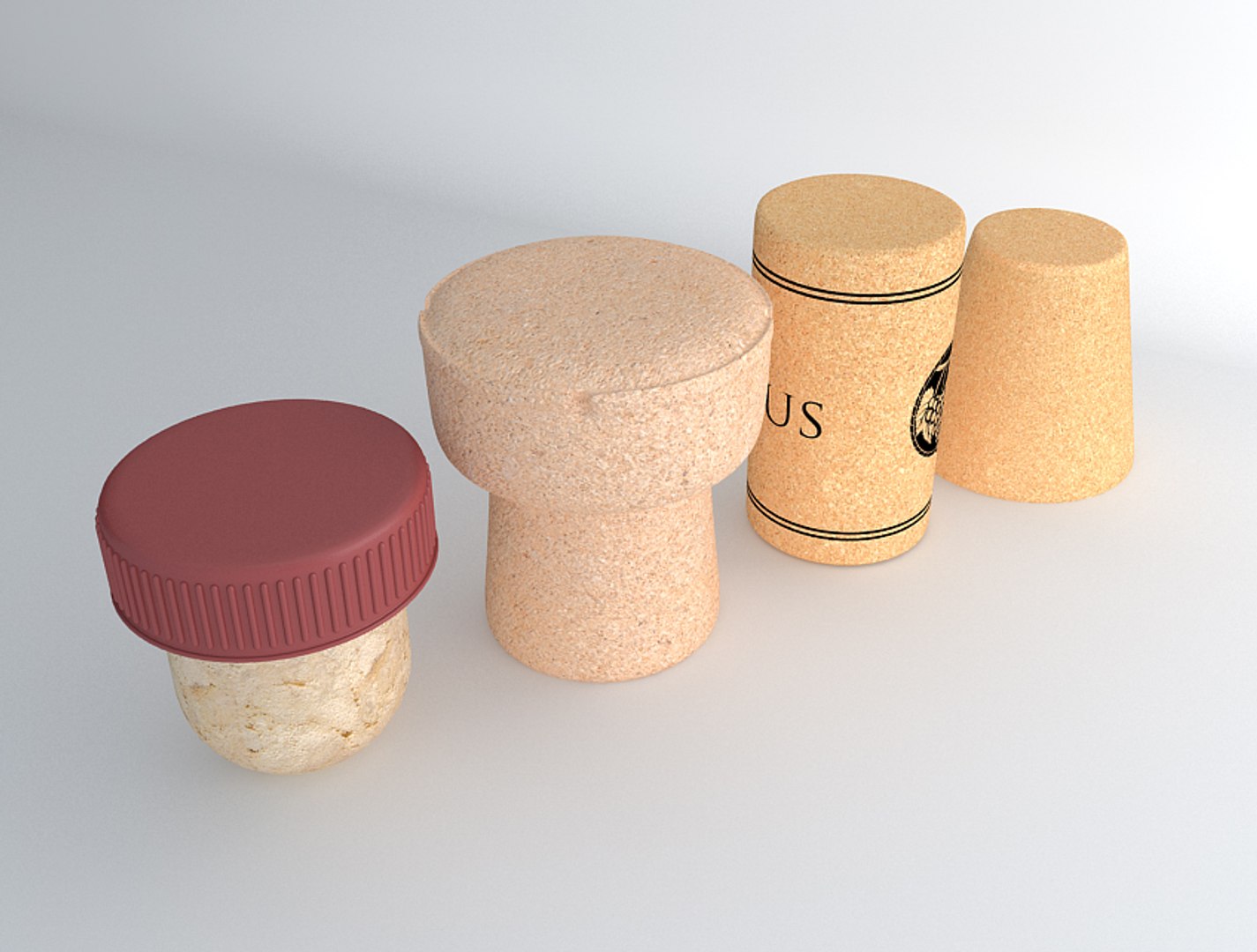 4 Corks 3d 3ds