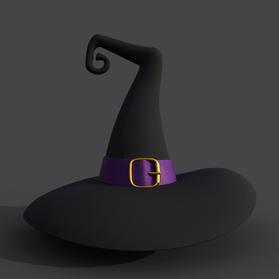Hat Witch cartoon 3D model - TurboSquid 1978904