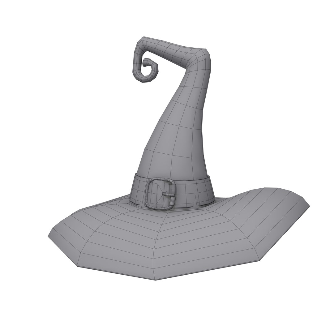 Hat Witch cartoon 3D model - TurboSquid 1978904