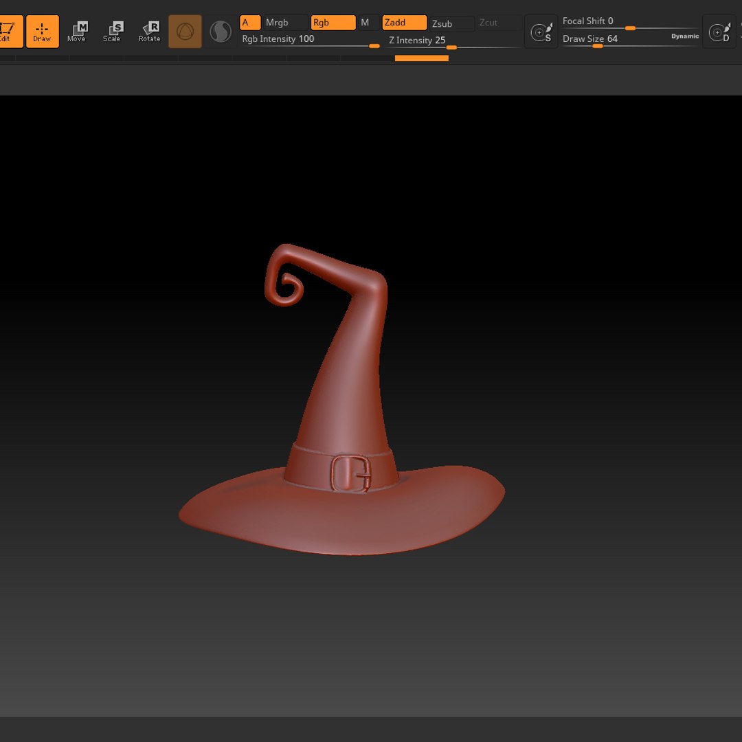 Hat Witch cartoon 3D model - TurboSquid 1978904