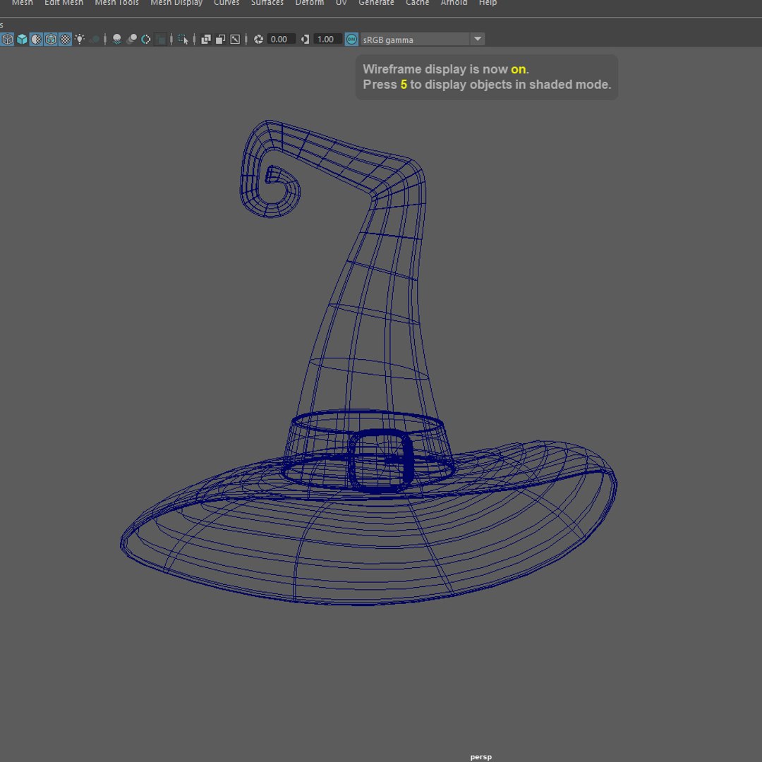Hat Witch cartoon 3D model - TurboSquid 1978904