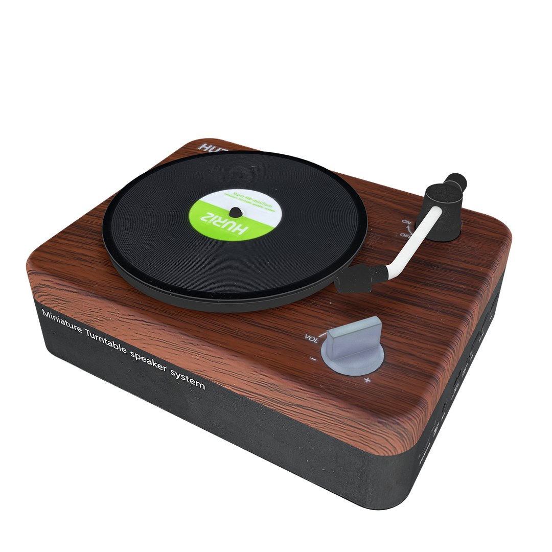 Game Ready Mini Record Player Model - TurboSquid 2082755