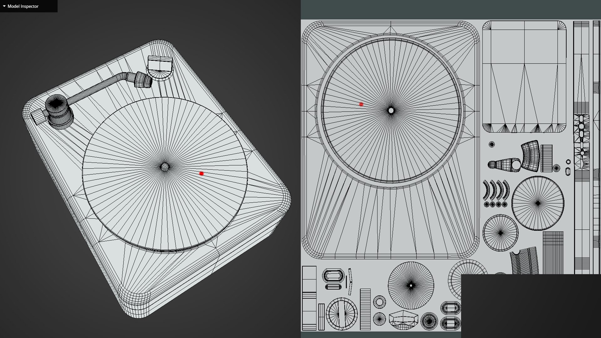 Game Ready Mini Record Player Model - TurboSquid 2082755