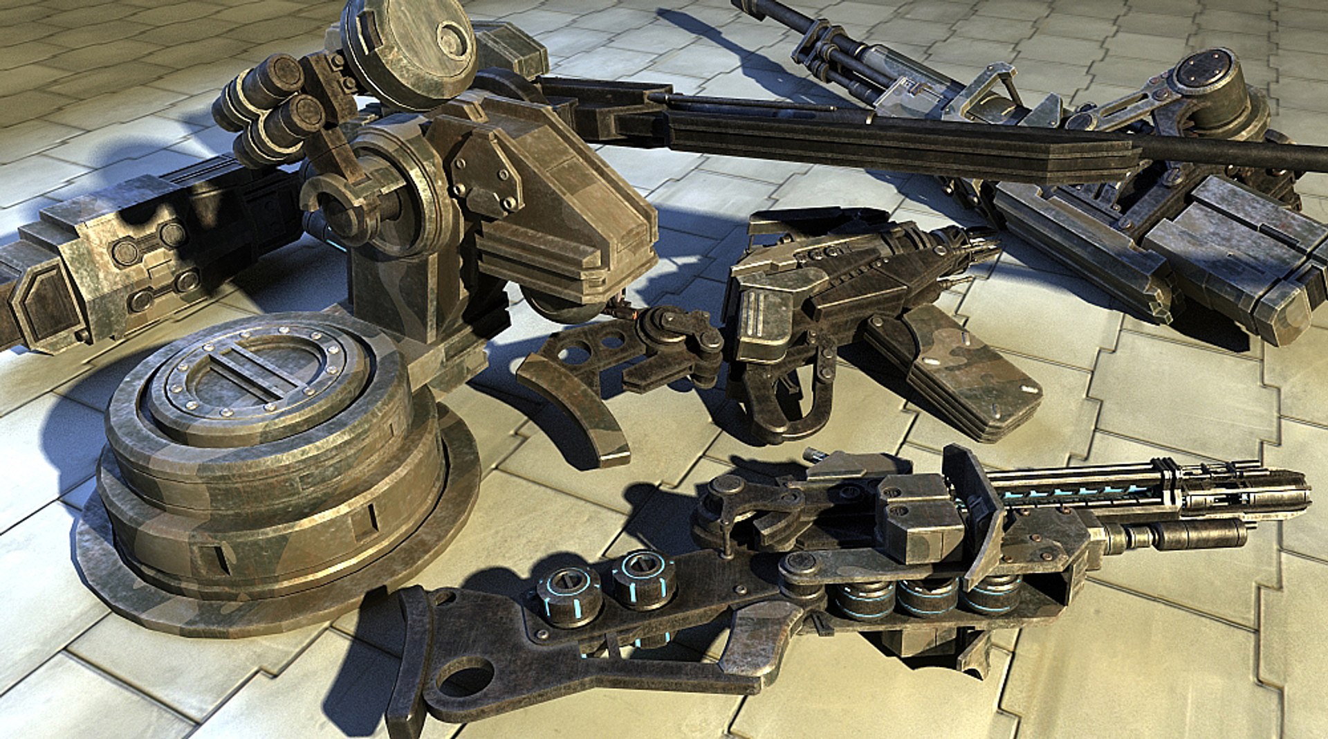 3d Model Of Weapon Gun