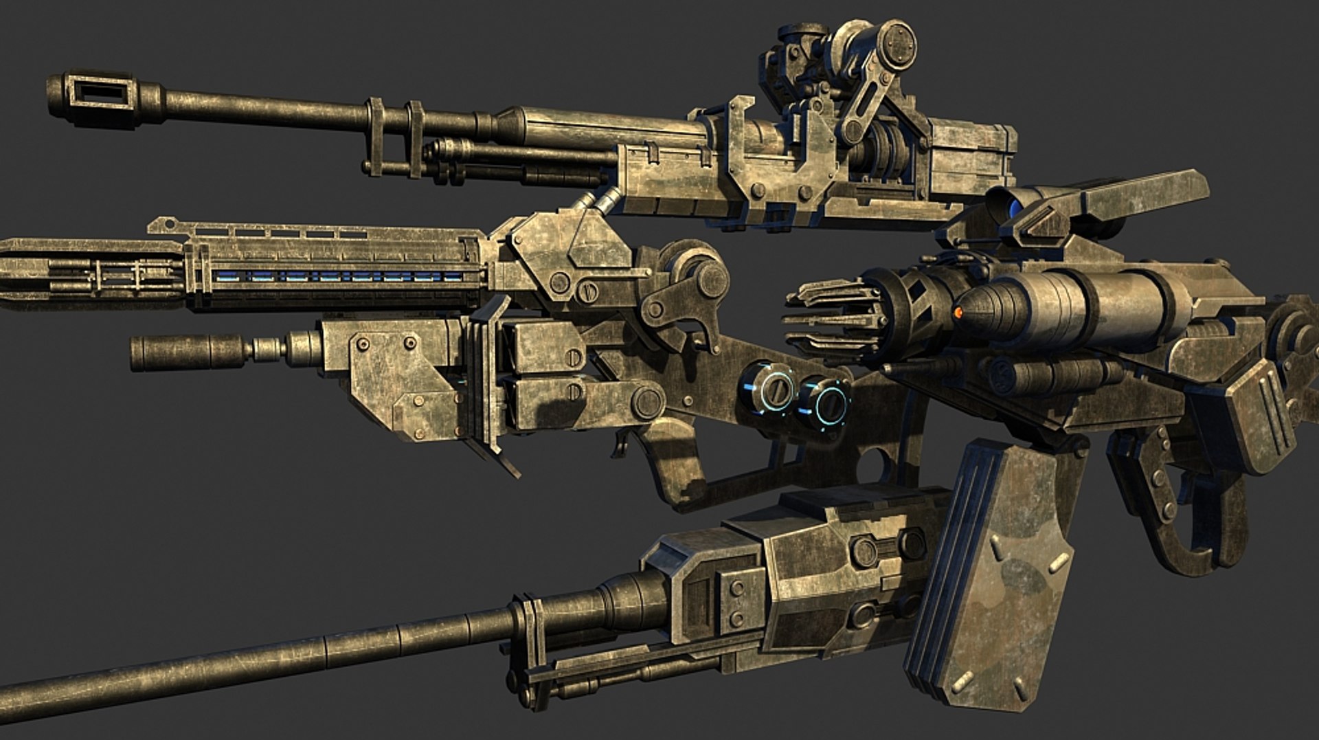 3d Model Of Weapon Gun