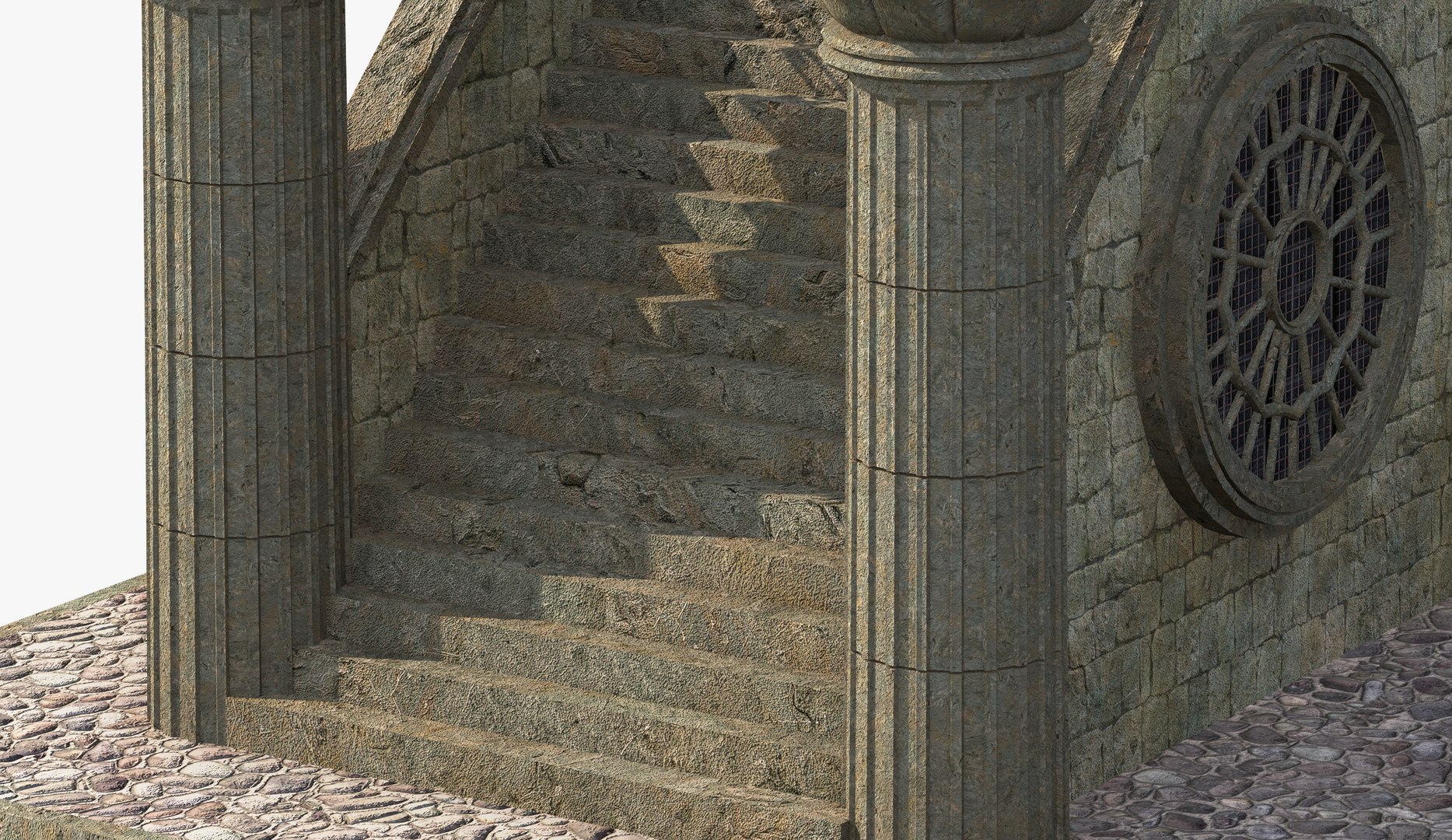 3D Fantasy Ancient Stairs - TurboSquid 1935693