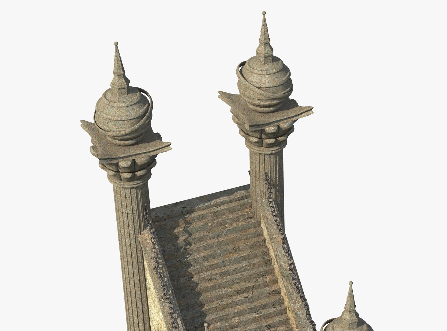 3D Fantasy Ancient Stairs - TurboSquid 1935693