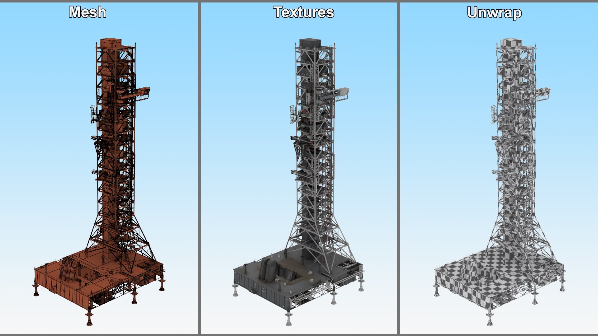 SLS Launch Pad 39B 3D Model - TurboSquid 2311902