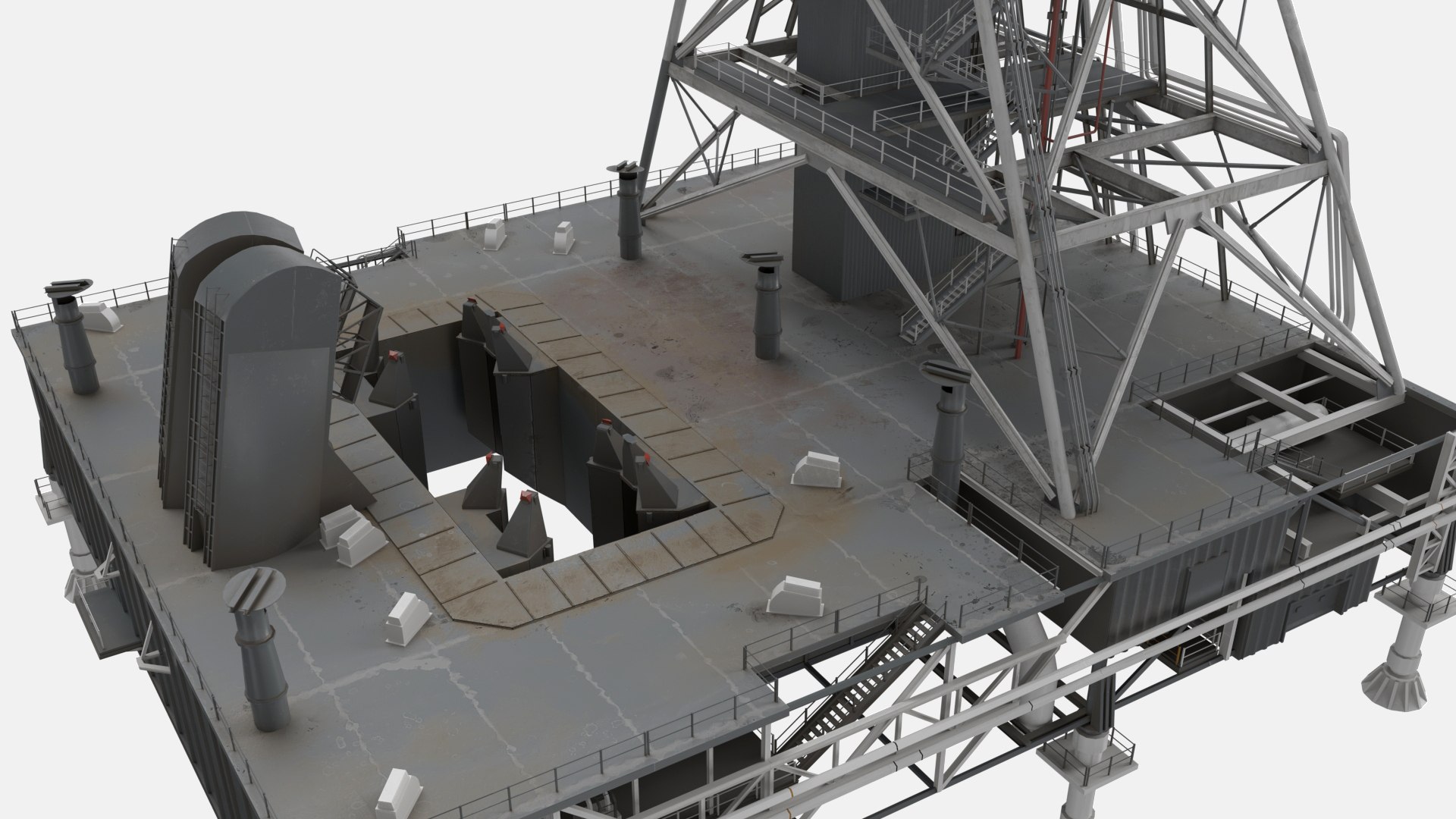 SLS Launch Pad 39B 3D Model - TurboSquid 2311902