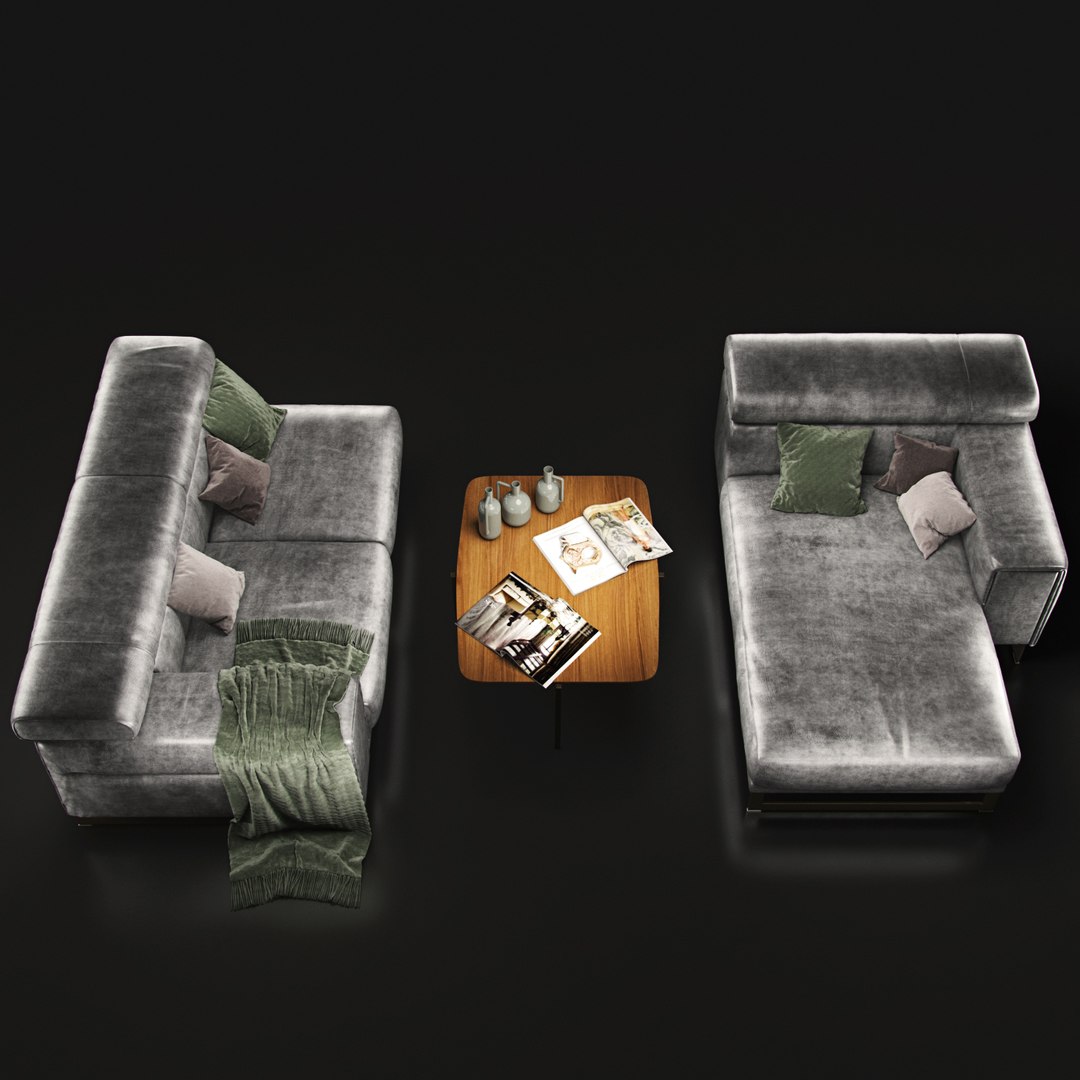 3D Sofa Natuzzi Etoile - TurboSquid 1203997