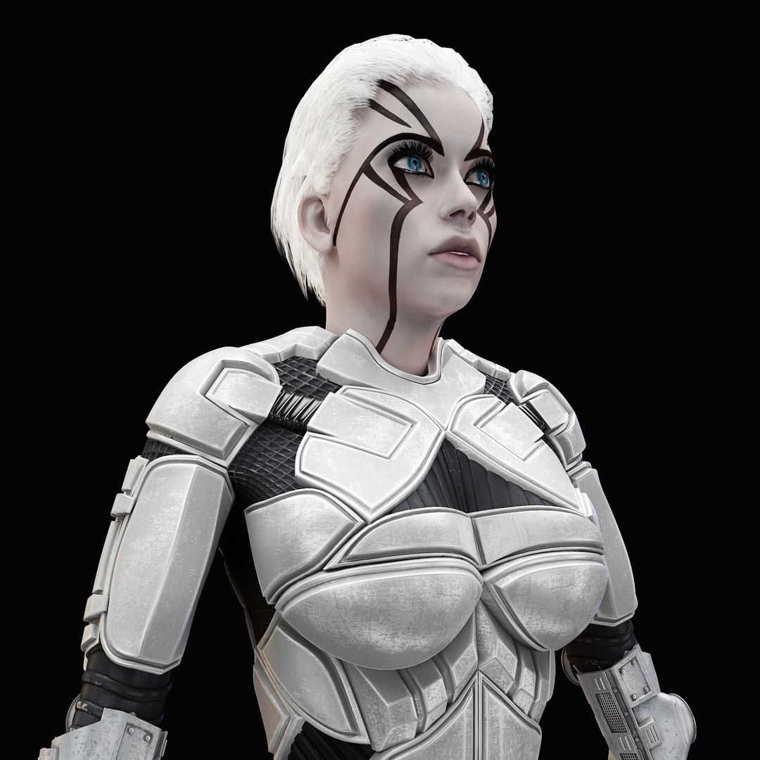 3d Model Cyborg Female Hd Pack