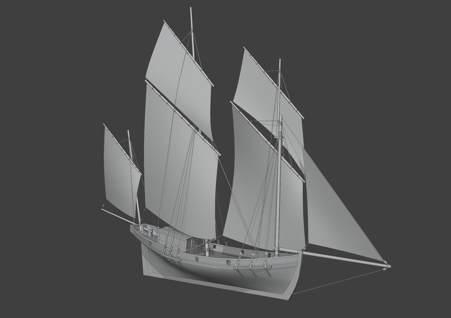 3D Sail Yacht - TurboSquid 1788853