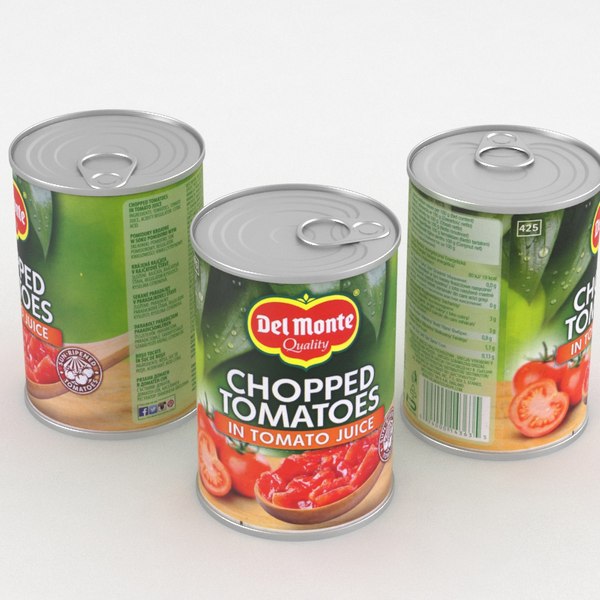 3D Food Can Mutti Cherry Tomatoes 400g 2021 model - TurboSquid 1784210