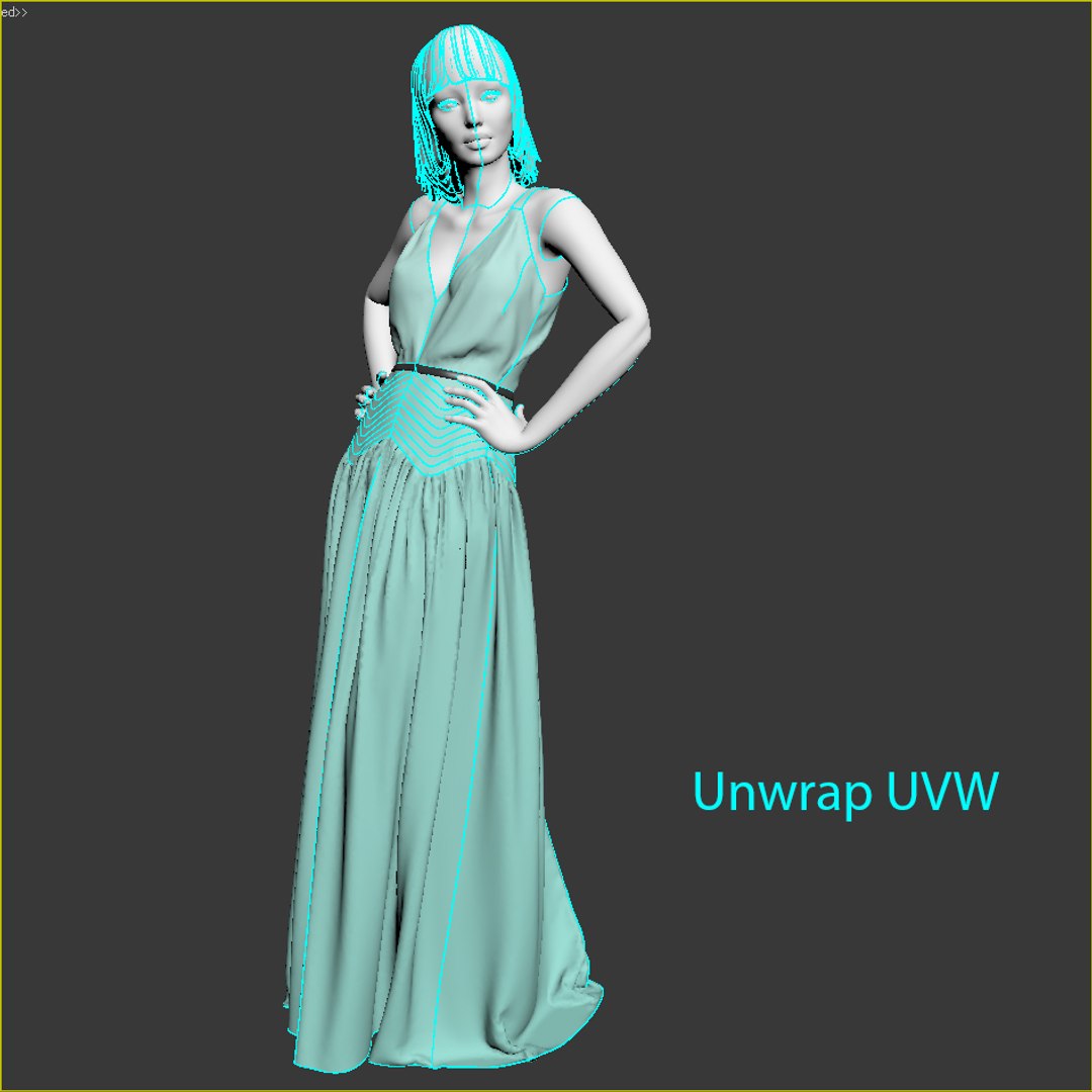 Dress Mannequin Christian 3d Model
