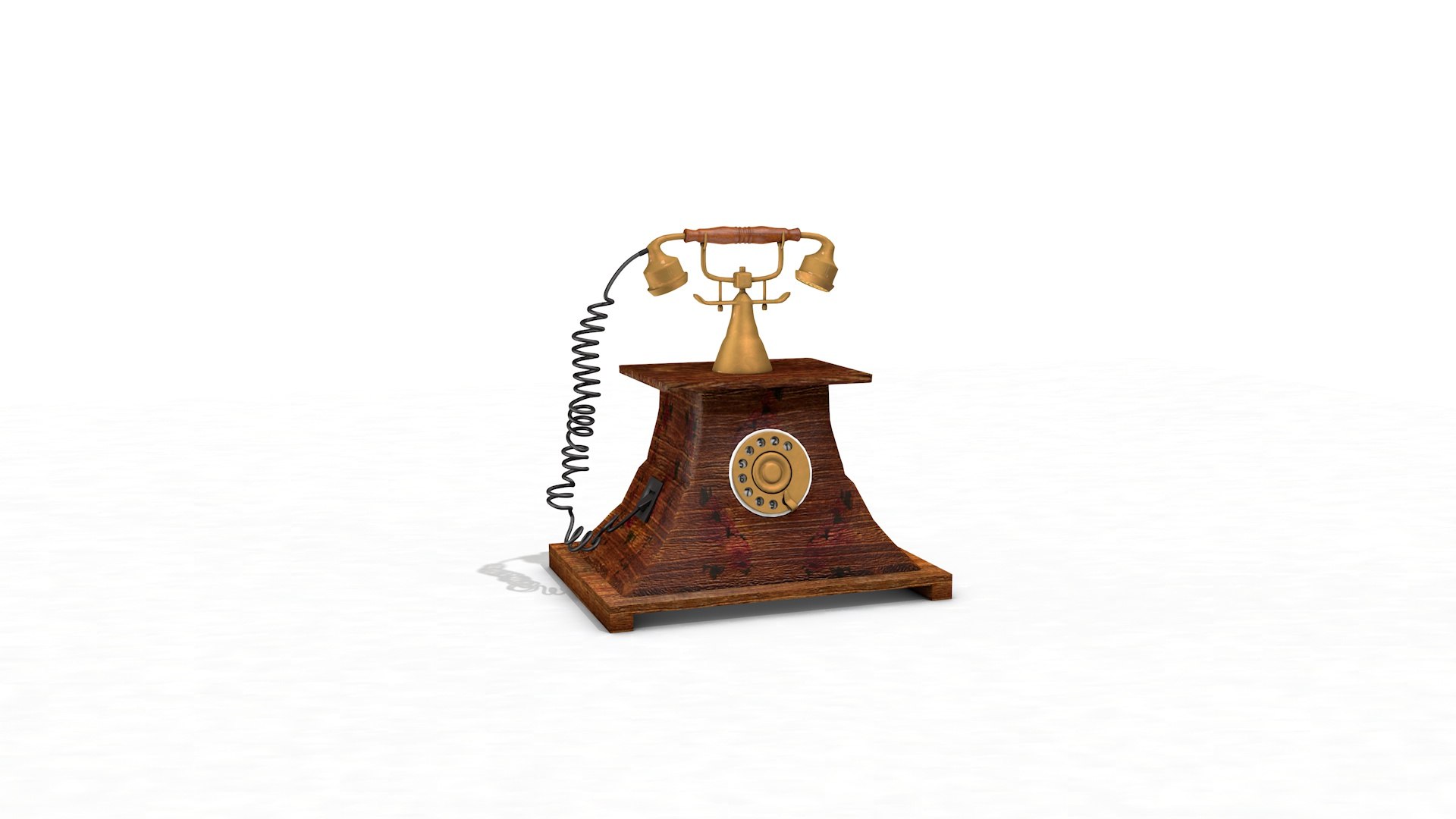 Antique Telephone - Old Phone Low Poly 3D Model - TurboSquid 2000789
