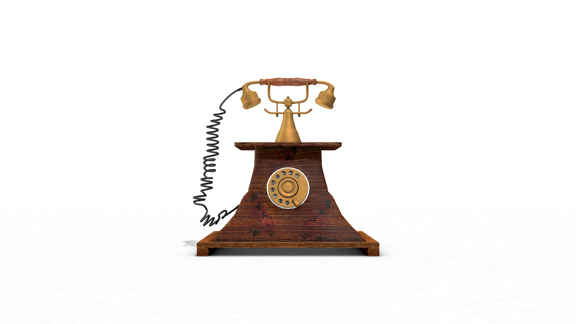 Antique Telephone - Old Phone Low Poly 3D Model - TurboSquid 2000789