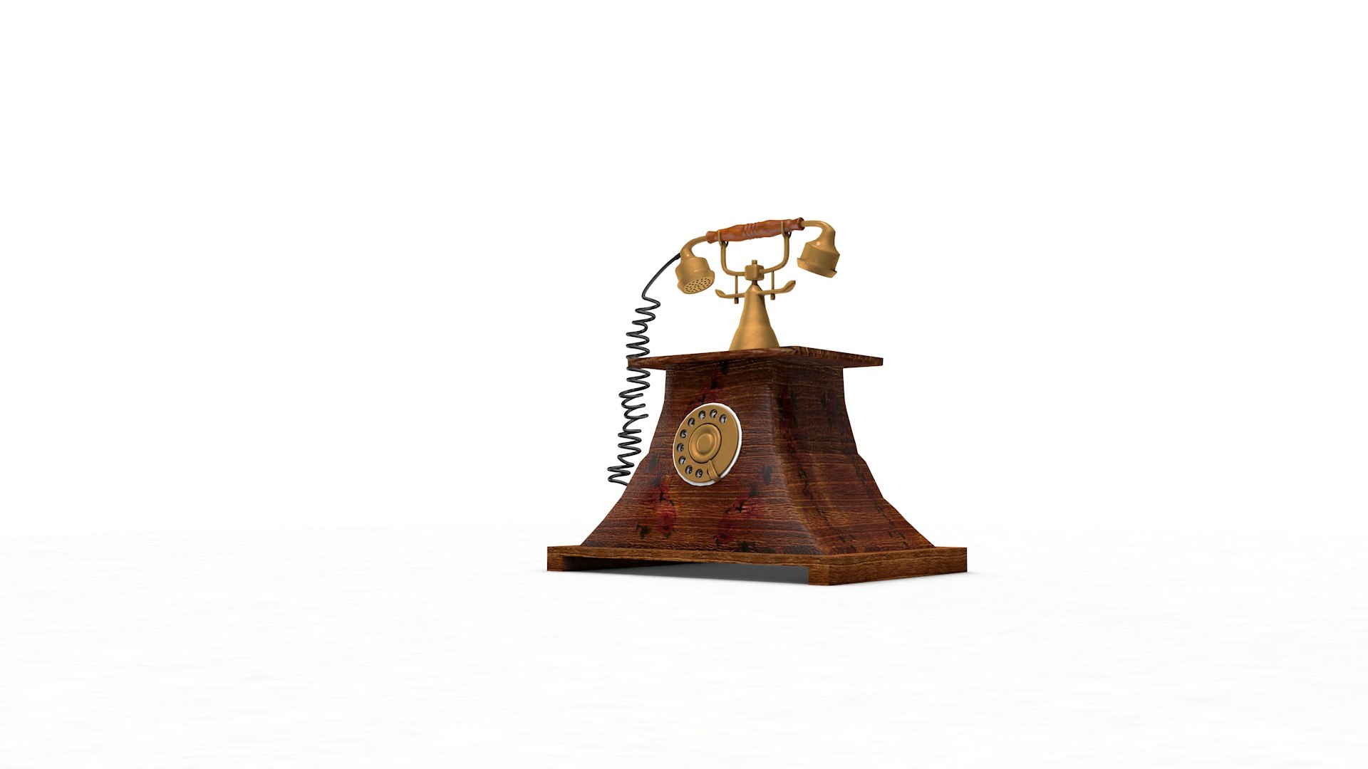 Antique Telephone - Old Phone Low Poly 3D Model - TurboSquid 2000789