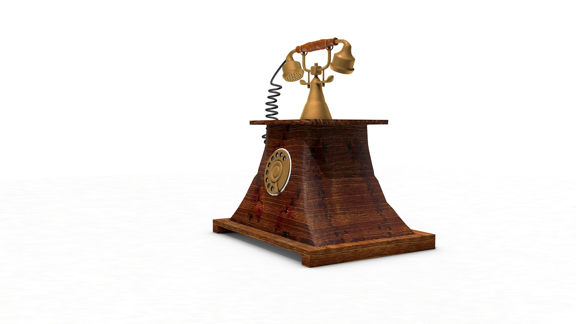 Antique Telephone - Old Phone Low Poly 3D Model - TurboSquid 2000789