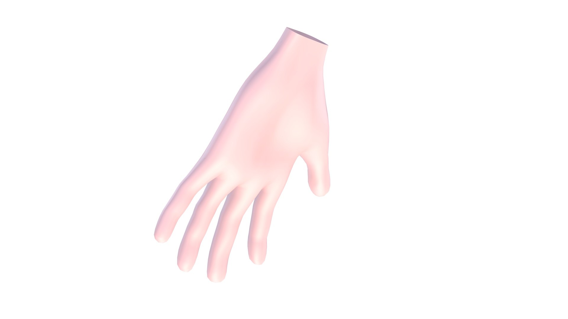 Hand 3D Base Mesh Low-poly Model - TurboSquid 1789094