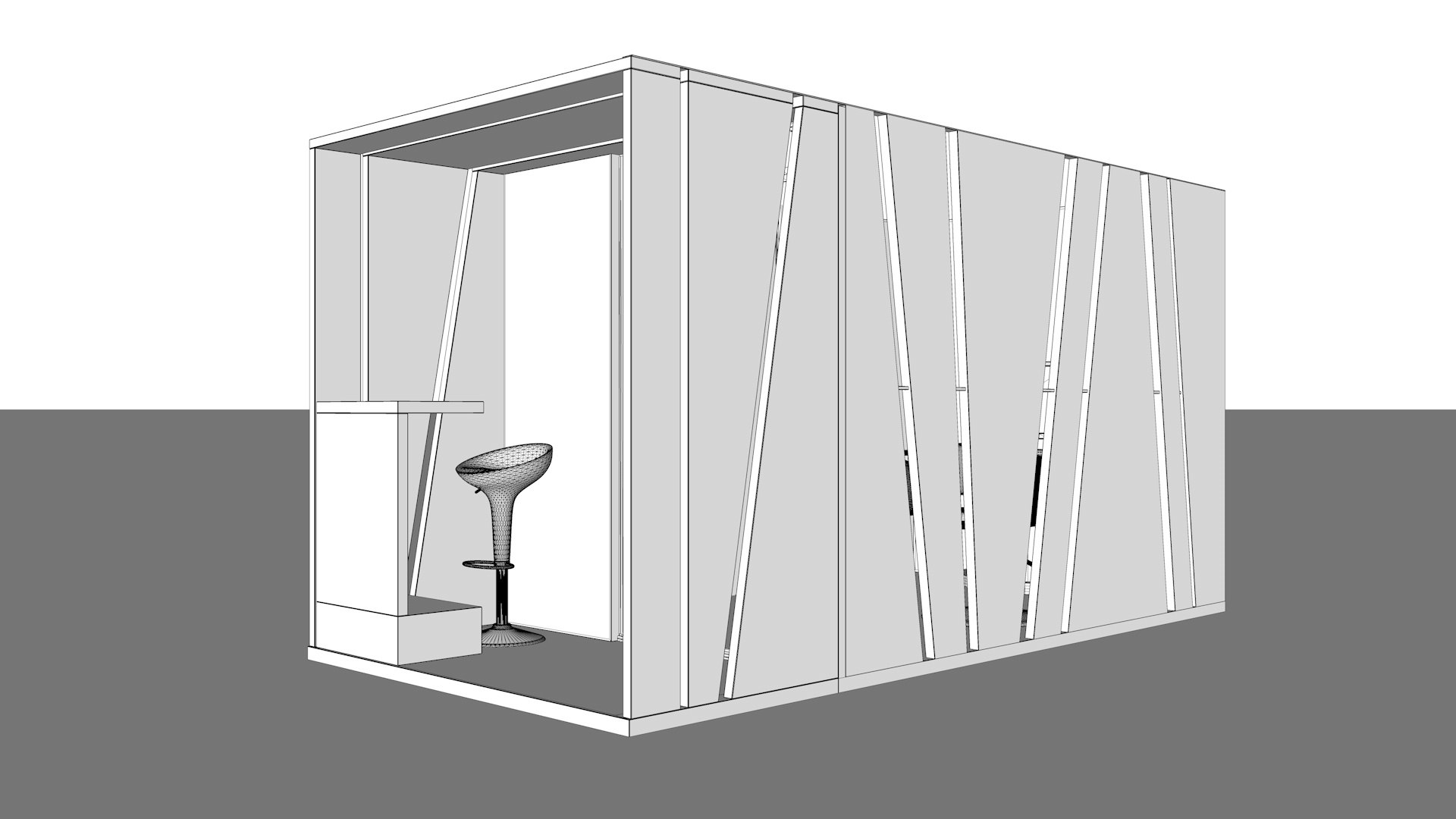 3D Modern Small Stand - TurboSquid 1736154