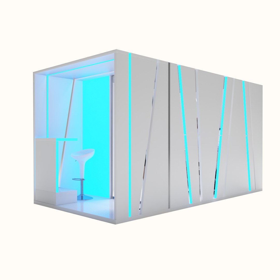 3D Modern Small Stand - TurboSquid 1736154