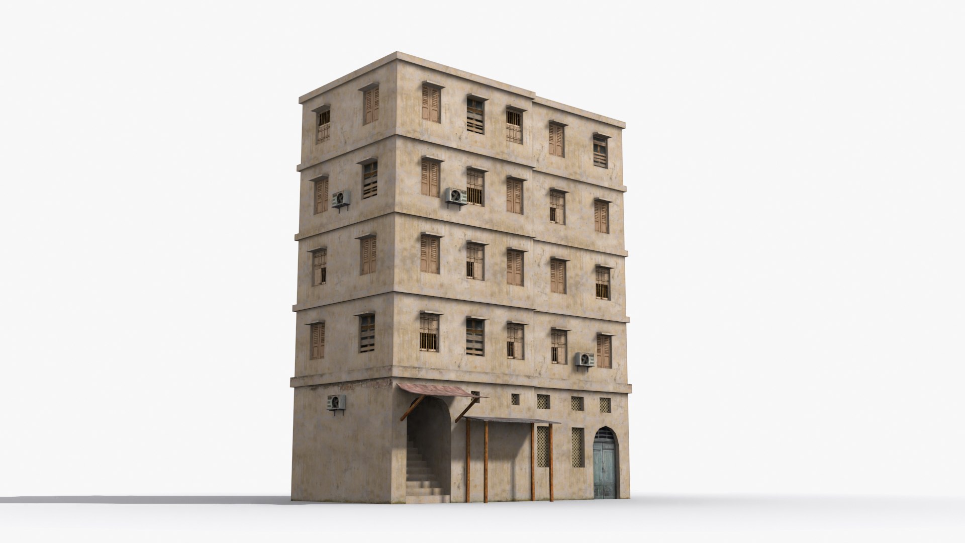 Arab Middle East Building X27 3D Model - TurboSquid 1902080