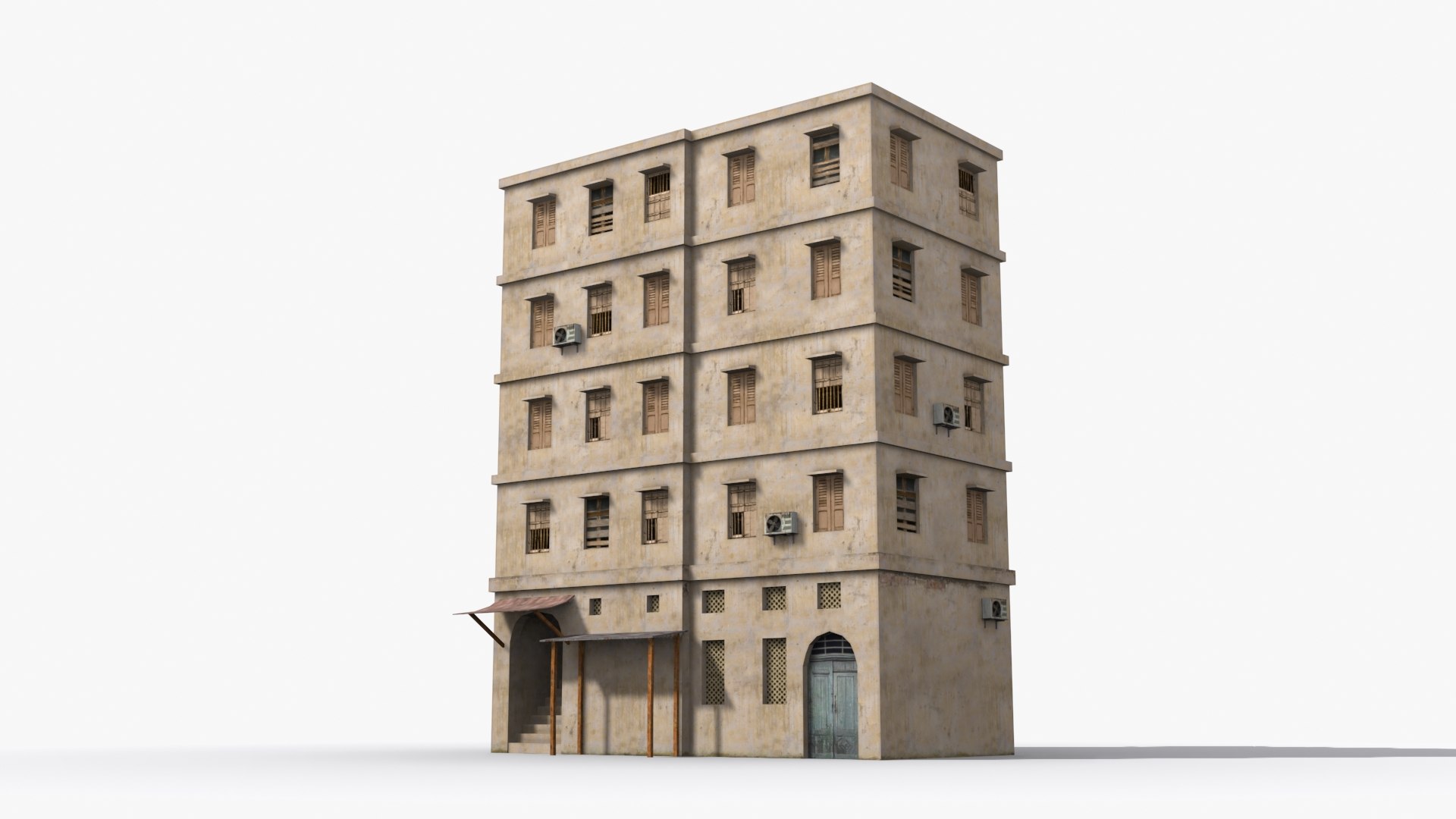 Arab Middle East Building X27 3D Model - TurboSquid 1902080
