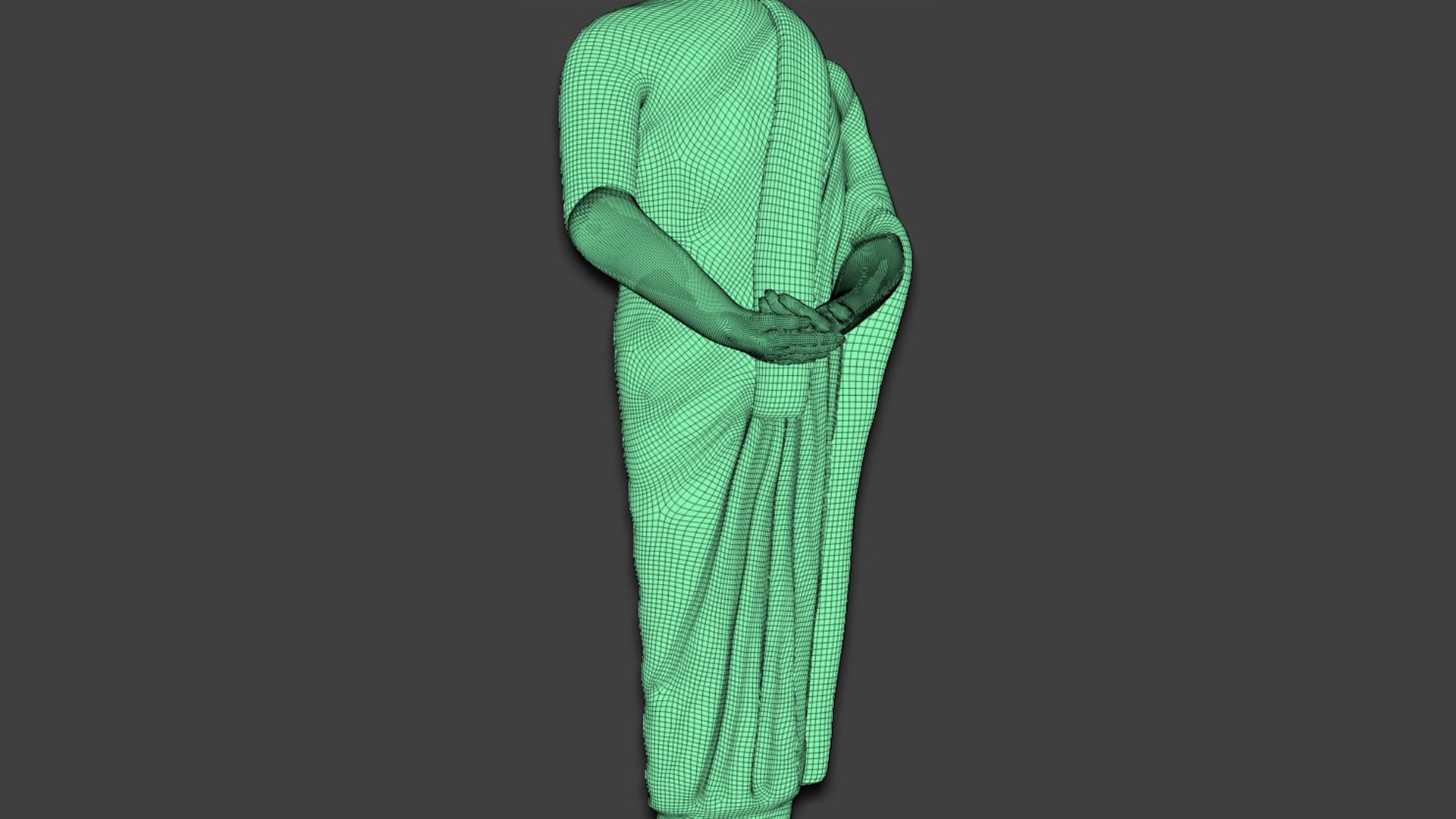 Asian Buddha Stand Act4 3D Model - TurboSquid 2309797