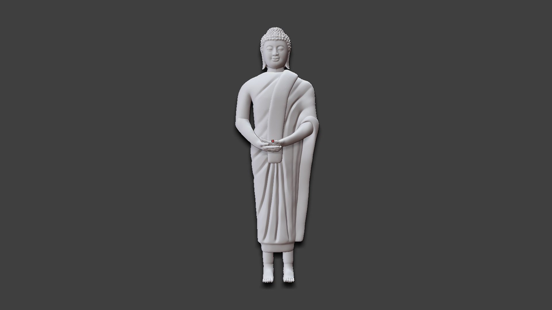 Asian Buddha Stand Act4 3D Model - TurboSquid 2309797